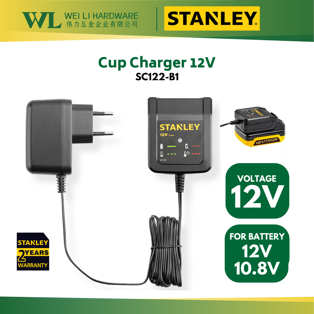 STANLEY SC122-B1 12V Cup Charger For Stanley 12V Cordless Category ...