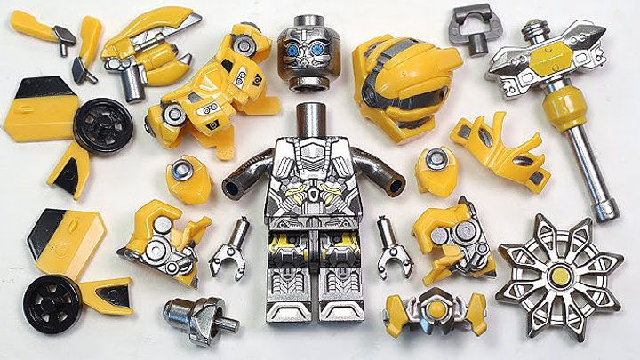 BrickMan Transformers Minifigures - Optimus Prime Bumblebee Megatron ...