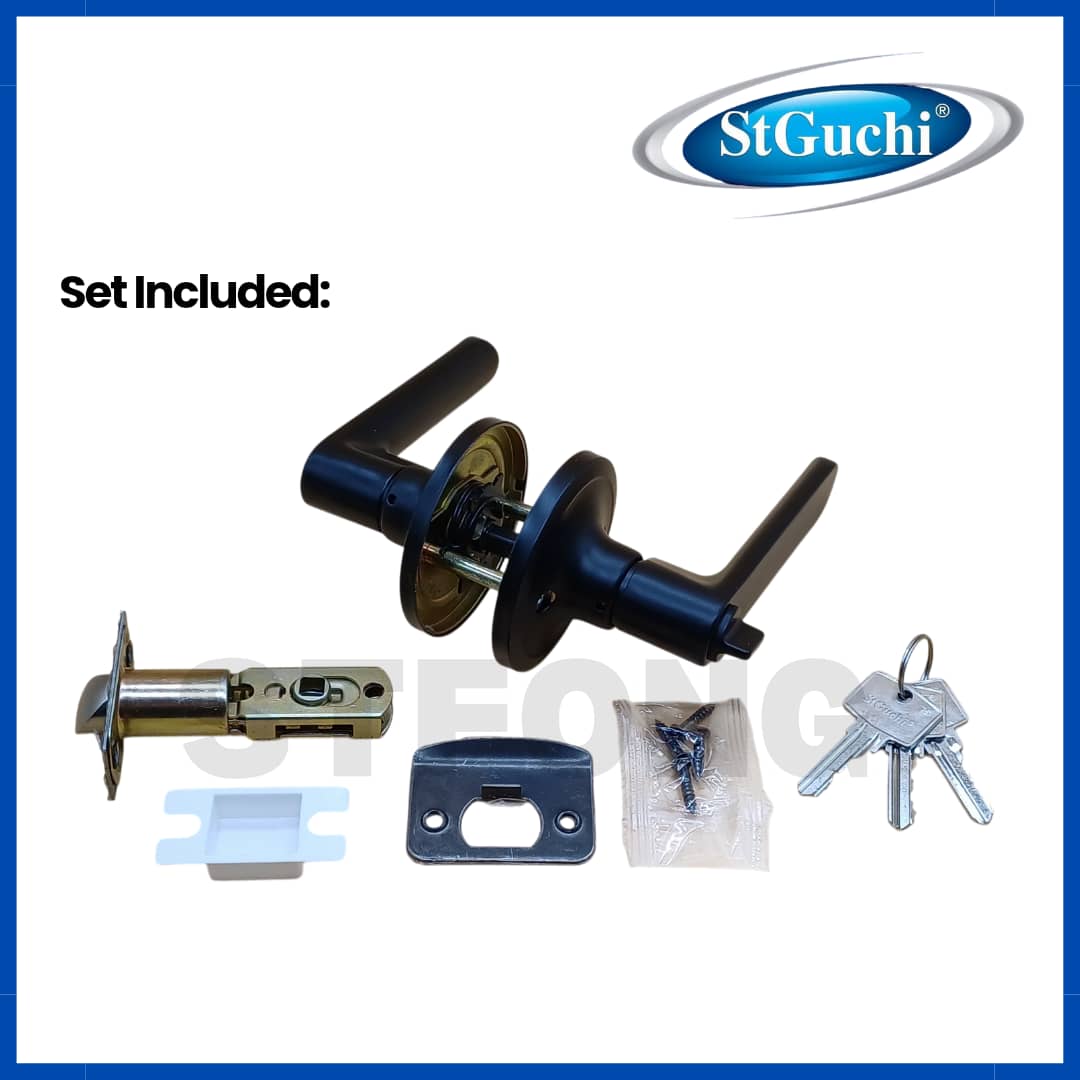 St Guchi Tubular Lever SGTL-9000 SS Entrance Lever Handle (SS / MB ...