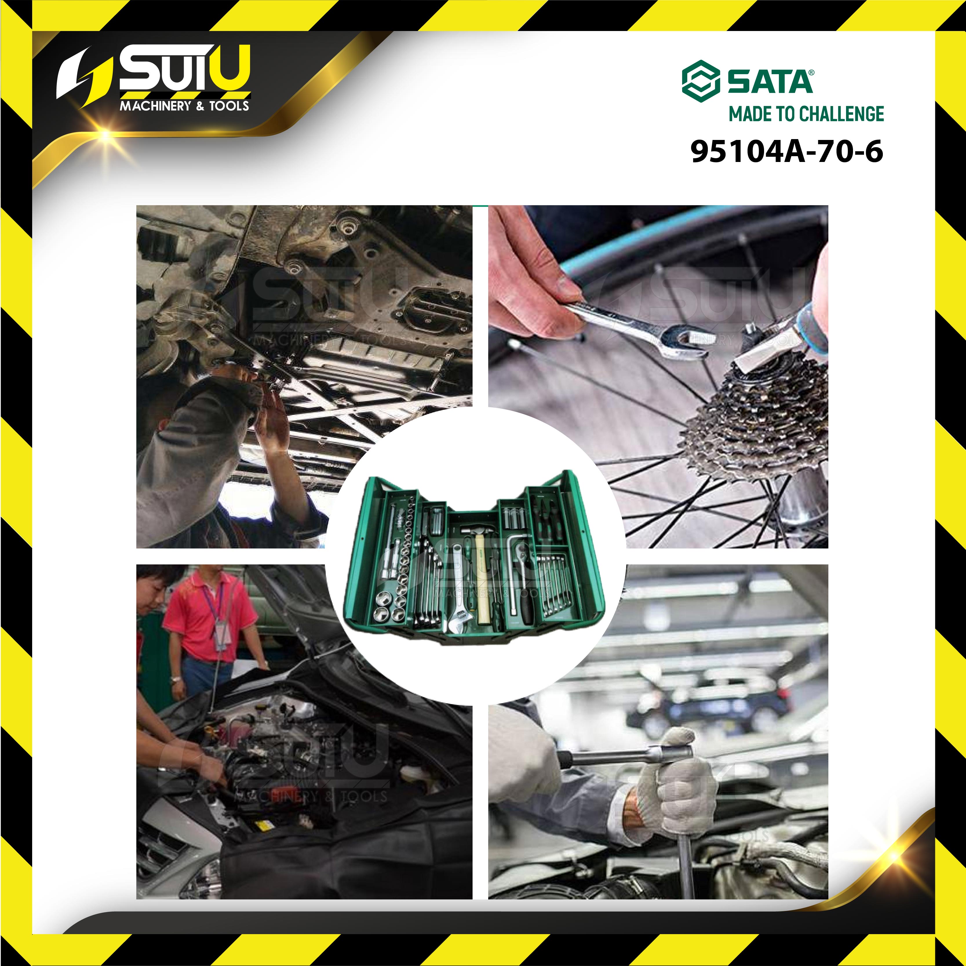 SATA 95104A-70-6 / 95104A706 70PCS 1/2" Cantilever Mechanic Tool Chest ...