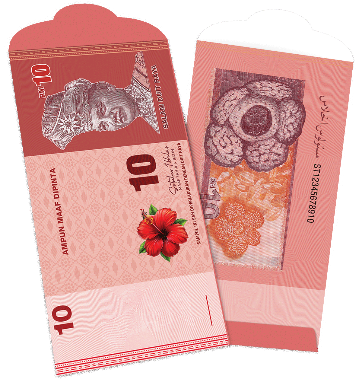 Sampul Duit Raya 2025 - Duit Malaysia (10 pcs setiap paket) | Shopee ...