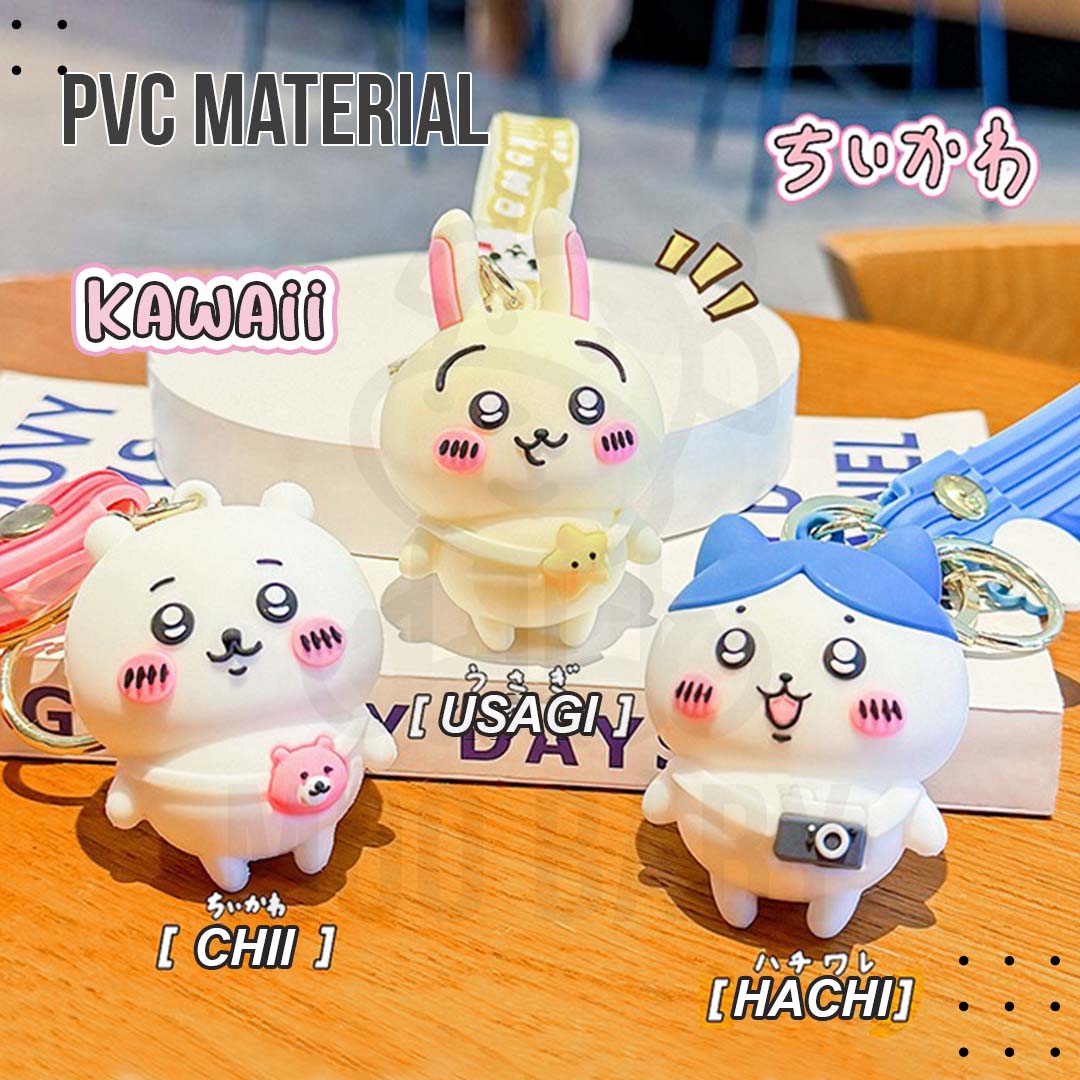 ⭐Moo Baby Chiikawa Keychain Chikawa Keychain Pendant Cute Keychain Bag ...