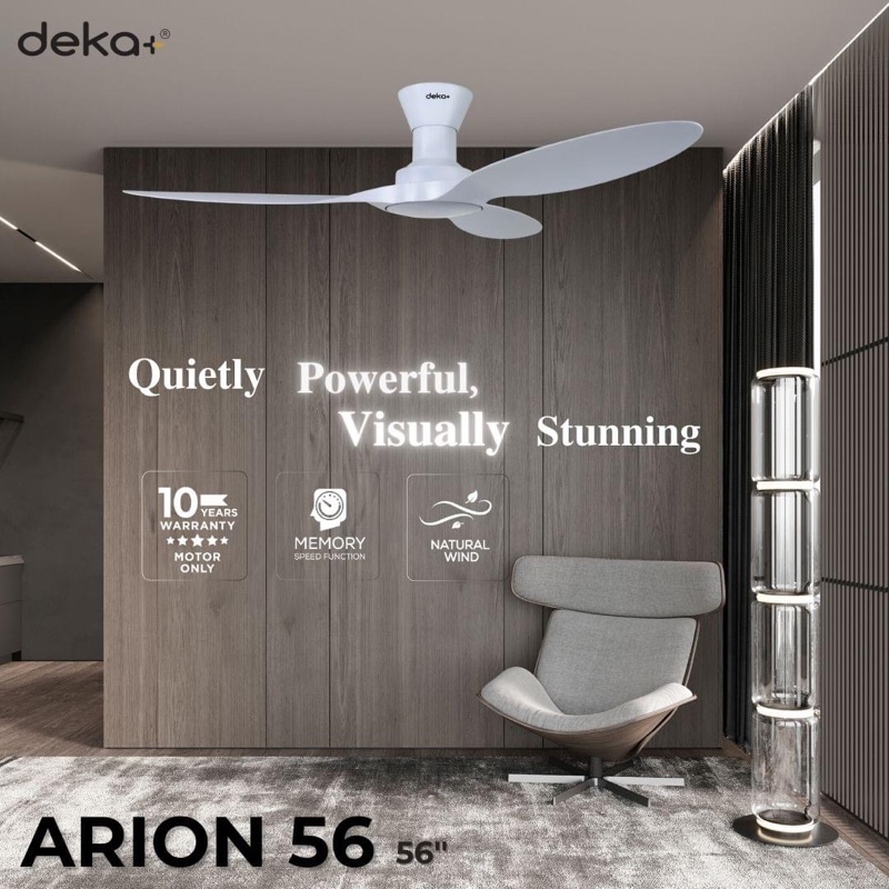 DEKA+ ARION 56'' 3 Blades 24 Speeds + Reverse with Remote Control DC ...