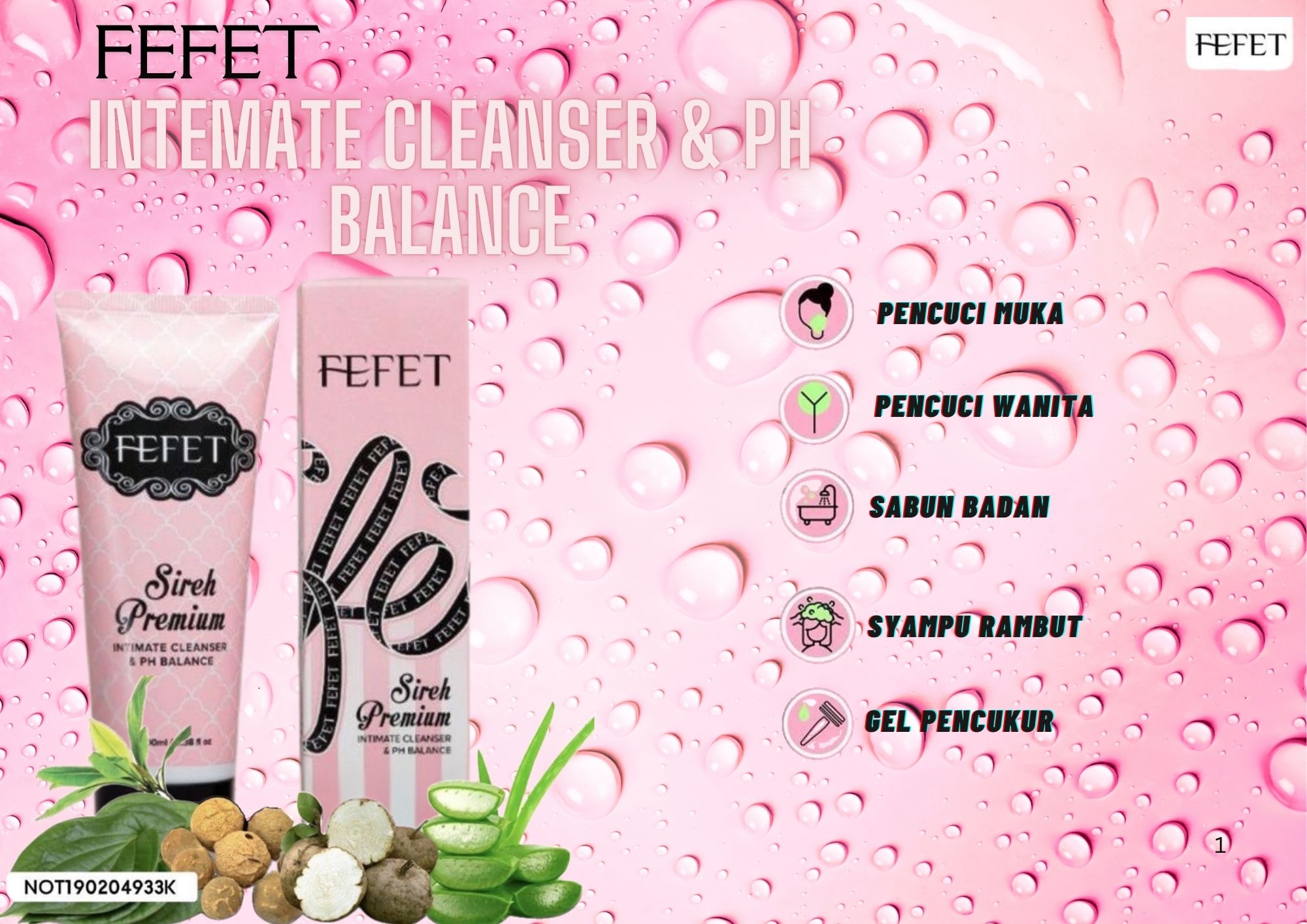 Fast Delivery Fefet Sireh Premium | Fefet Feminine Wash | Shopee Malaysia