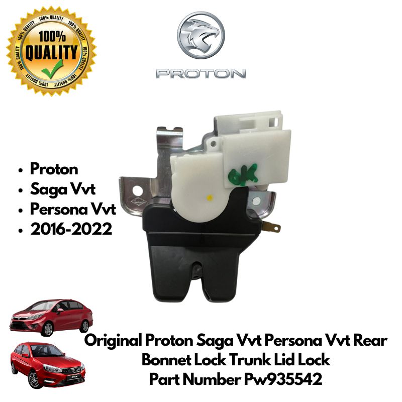 Original Proton Saga Vvt Persona Vvt Rear Bonnet Lock Trunk Lid Lock ...