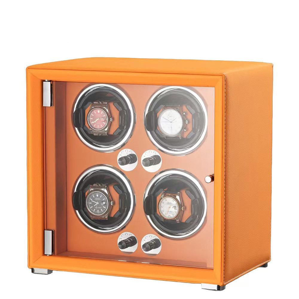 Ezego Mechanical Leather design automatic watch winder rotating watch ...