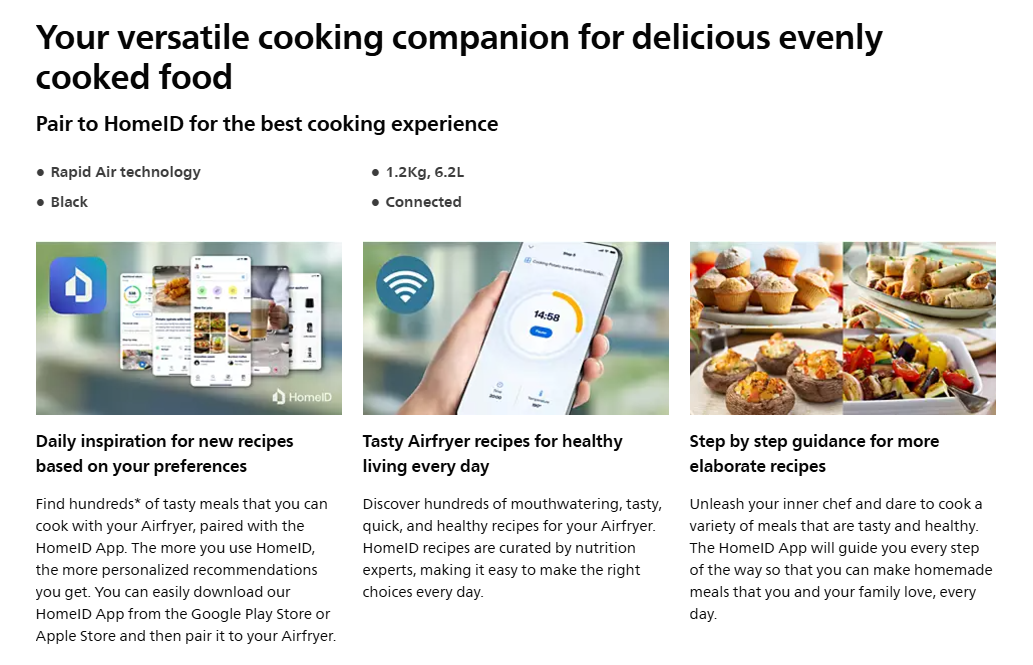 Philips 6.2L Essential Connected Digital Air Fryer HD9280 | Shopee Malaysia