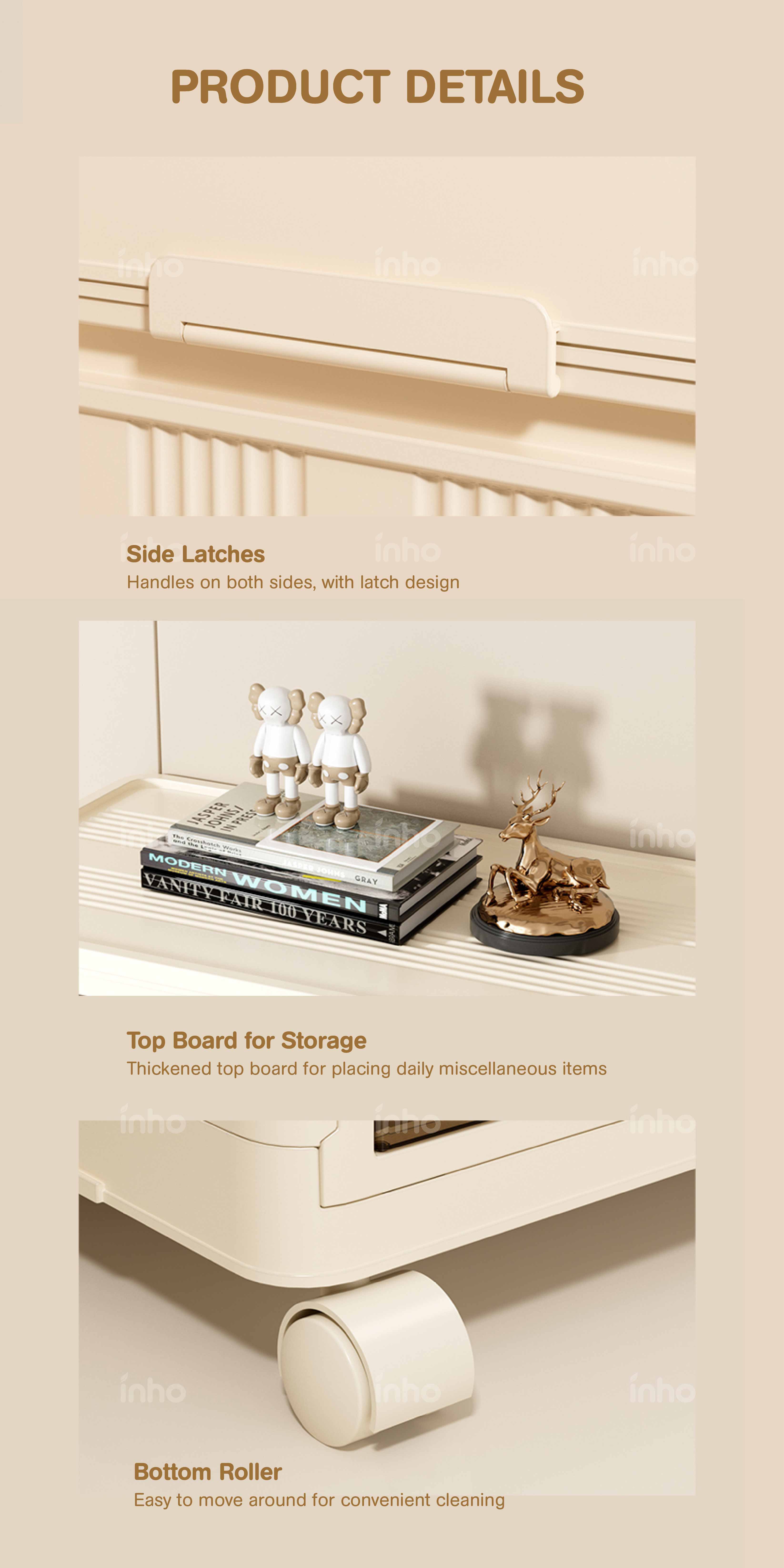 【Shipping Promo】INHO L50-80cm (3-5 Layers) Multipurpose Double Storage ...