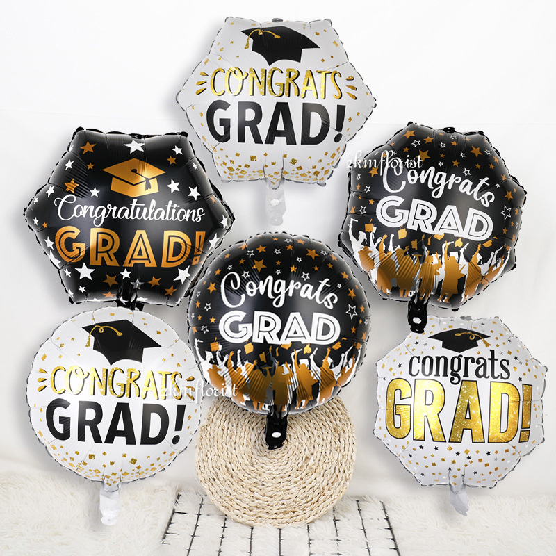 (1PCS)18Inch CONVOCATION FOIL BALLOON Congratulation Congrats ...