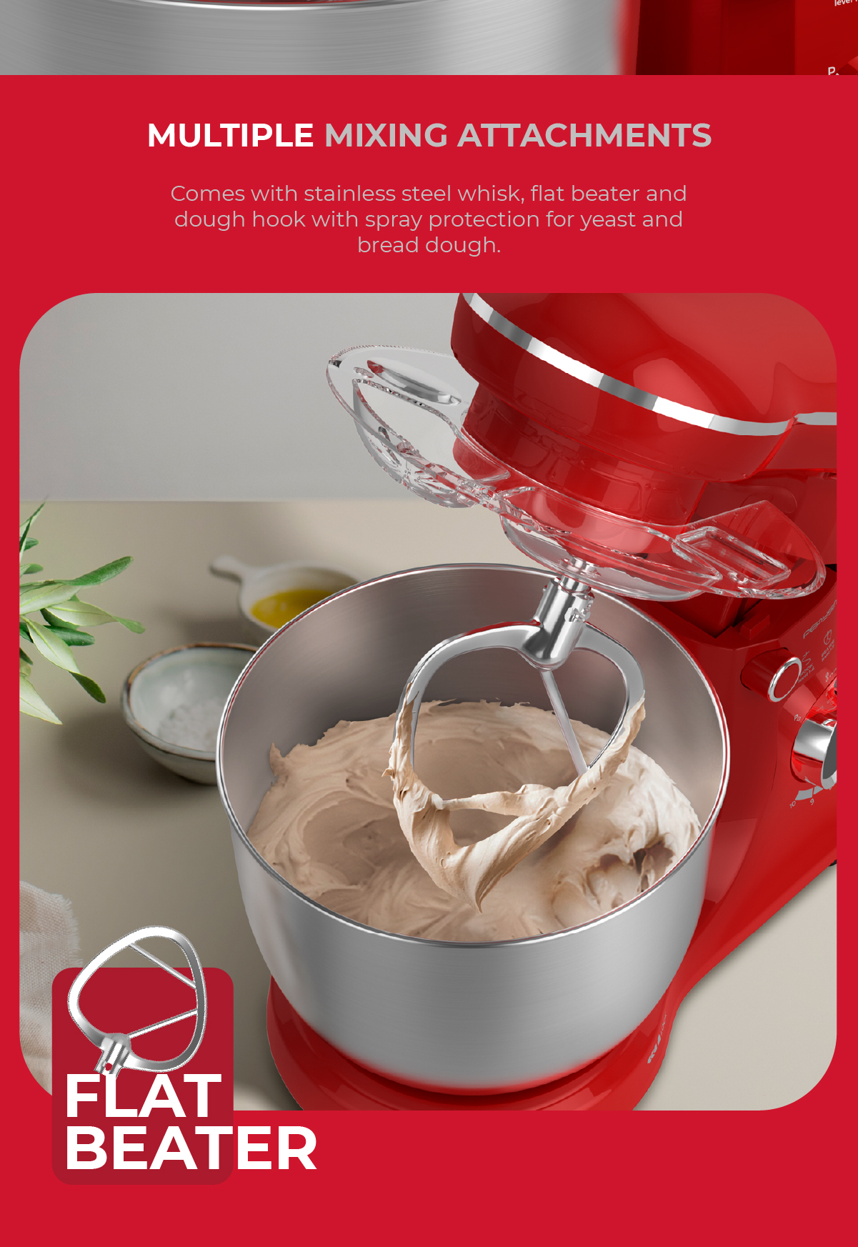 PerySmith PS5500 5.5L Stand Mixer EasyCooking Series (Mesin Adun ...