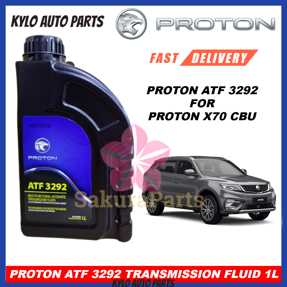 PROTON ATF 3292 AUTO TRANSMISSION FLUID 1L for PROTON X70 CBU (ORIGINAL ...