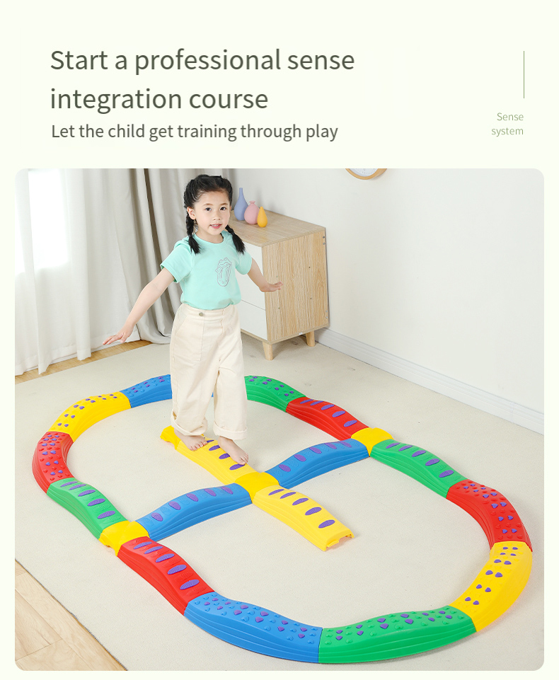 Kids Balance Beam Walking Balance Board Bridge Promote Balance ...