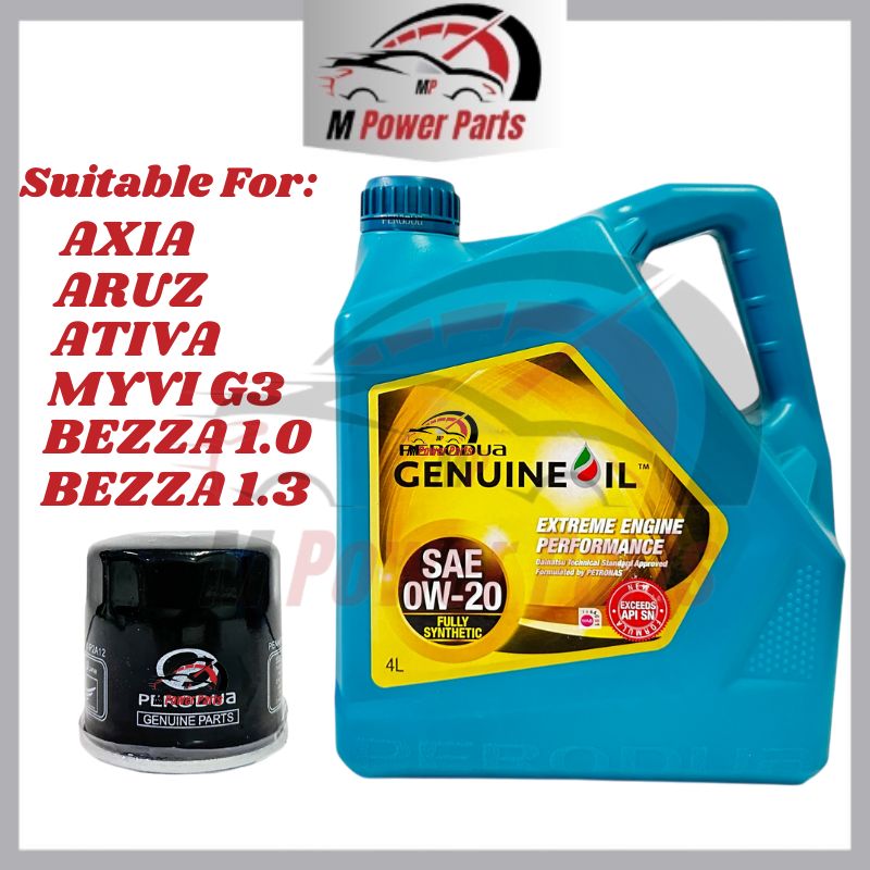 Perdua Engine Oil 0w20 4L Fully Synthetic Minyak Hitam Perdua Bezza 1 ...