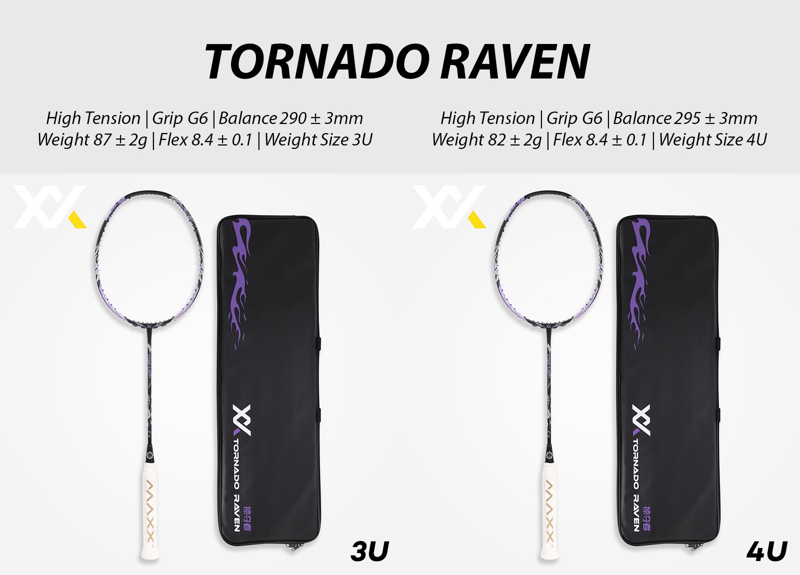 (NEW) MAXX Tornado Raven Pro Racket 40T High Modulus Graphite (Free JP ...