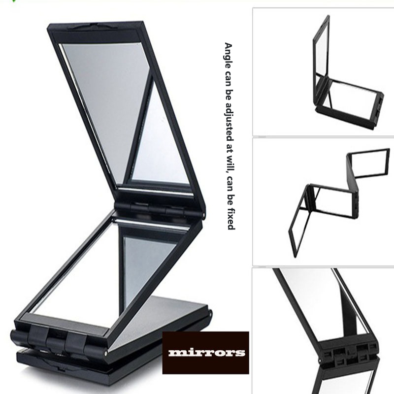 Hand-held four-sided folding mirror DIY beauty mirror multi-angle ...
