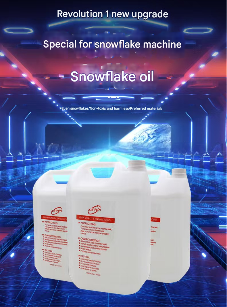 5L snowflake Liquid Snow machine Oil high purity Snow Maker Liquid Safe ...