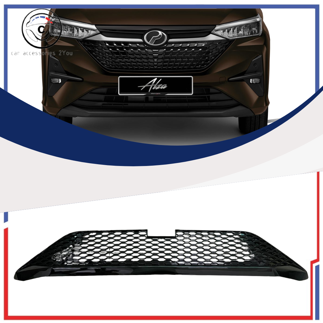 Perodua Alza 2022-2024 Front Bottom Grill Glossy Black Grilled Plug And ...