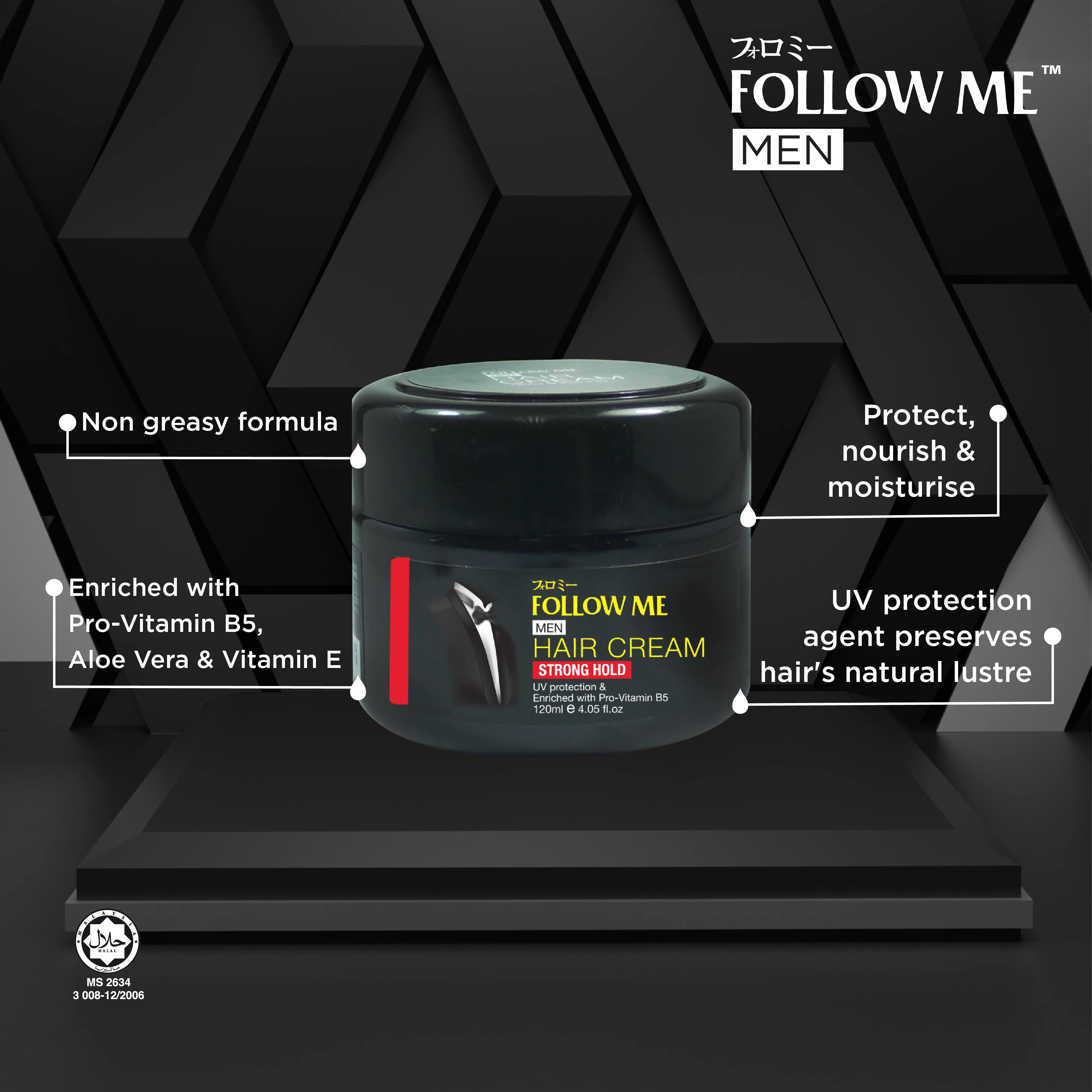 Follow Me Men Hair Cream (Strong Hold) 120ml | Shopee Malaysia
