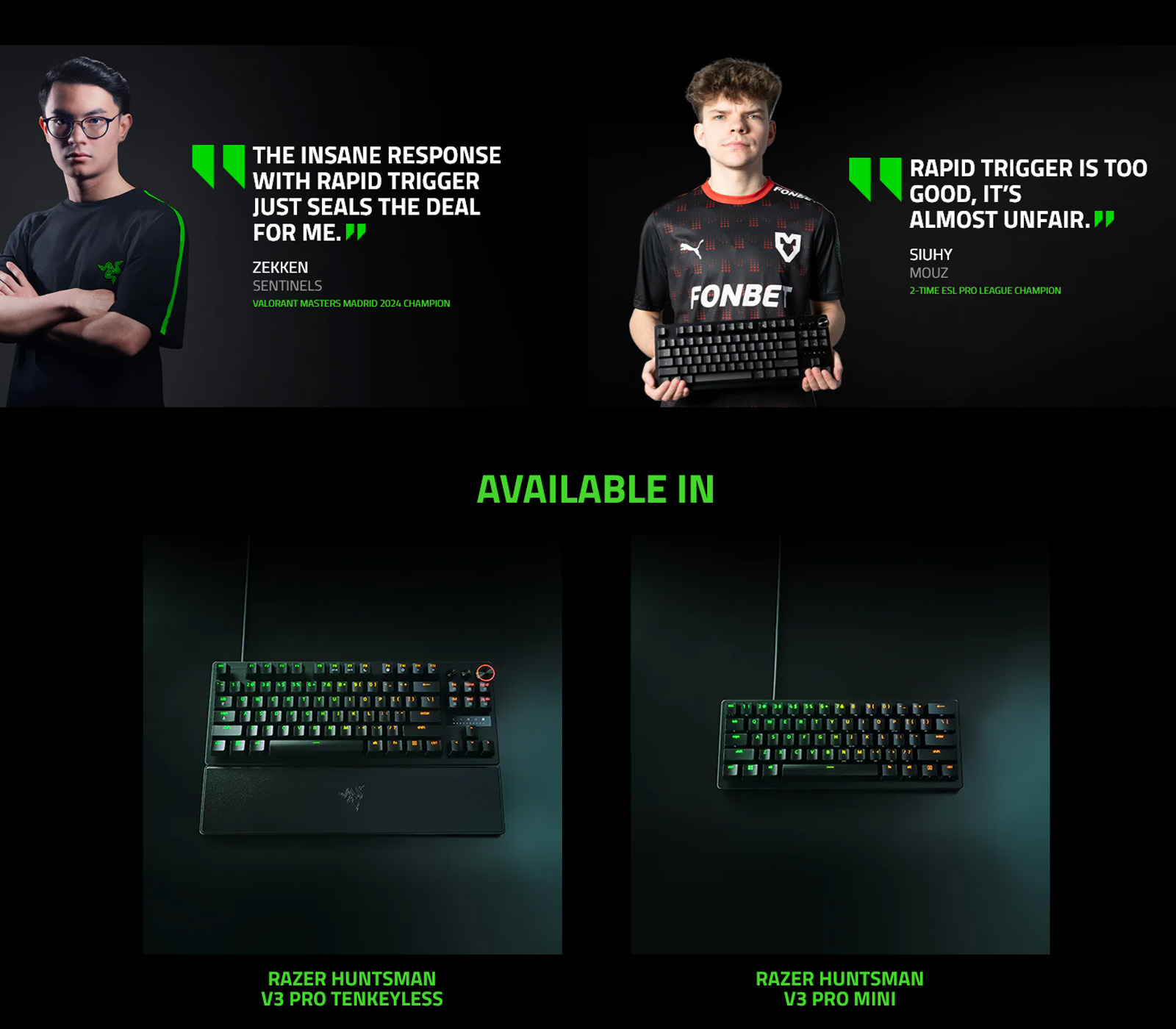 Razer Huntsman V3 Pro / V3 Pro TKL / V3 Pro Mini Wired Gaming Keyboard ...