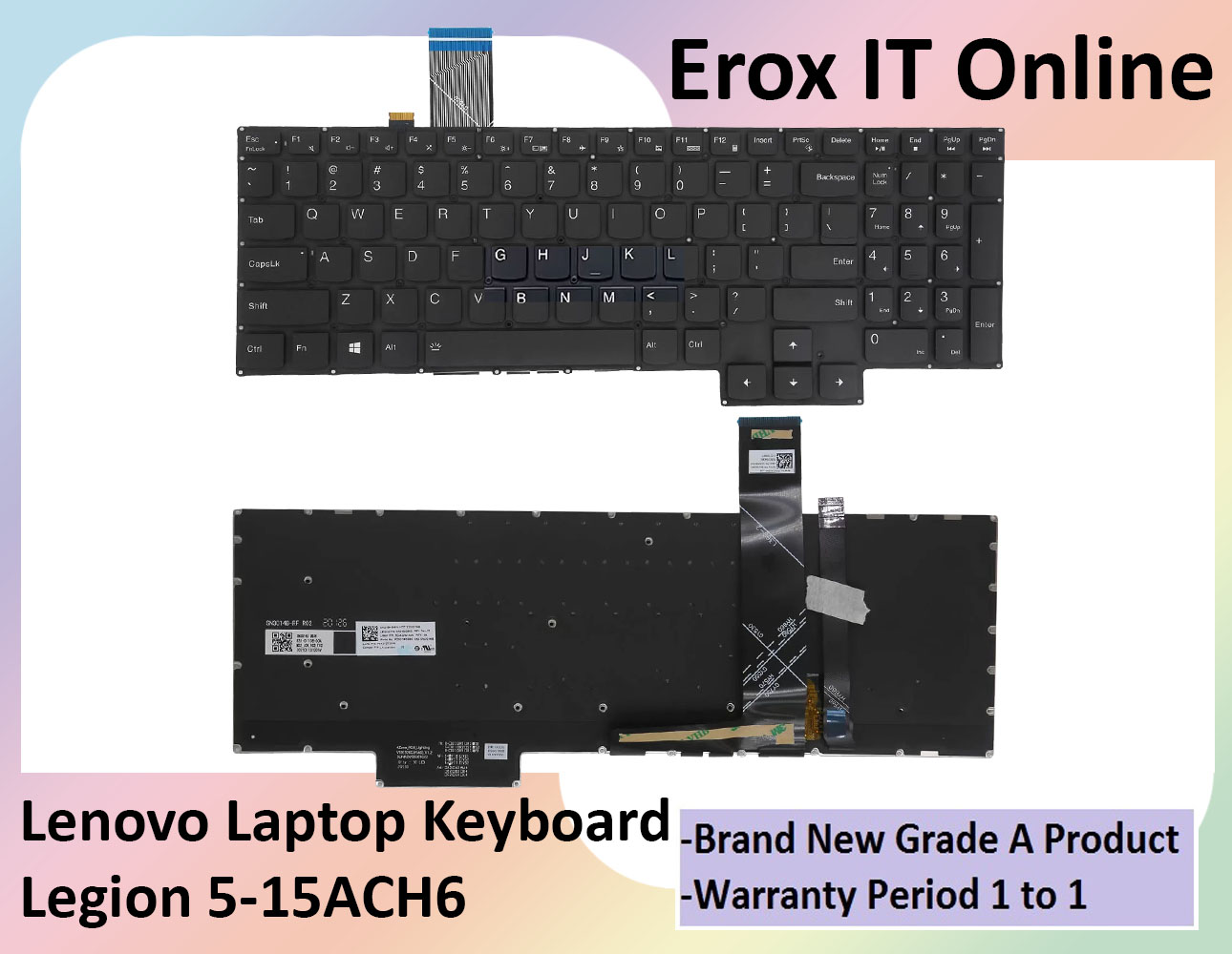 Lenovo Legion 5-15ACH6 5-15ACH6A 5-15ACH6H 5-15ARH05 Ideapad Gaming 3 ...