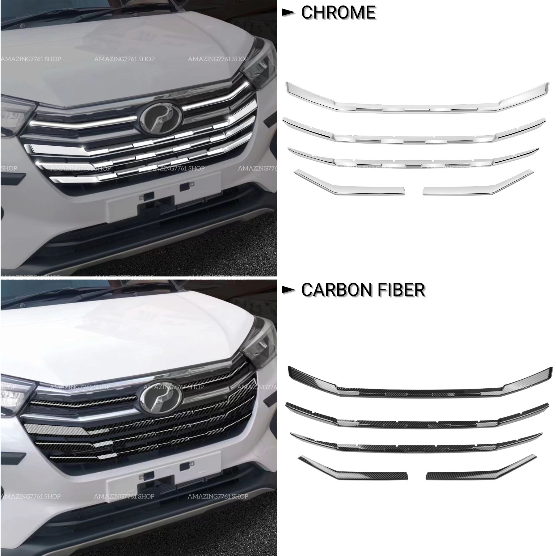 AMAZING PERODUA ATIVA CAR FRONT GRILLE TRIM GARNISH FRONT UPPER BUMPER ...