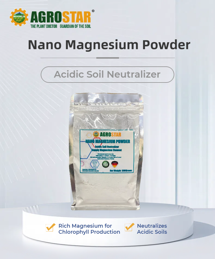 AGROSTAR Nano Magnesium Powder For Acidic Soil Neutralizer/pH Control ...
