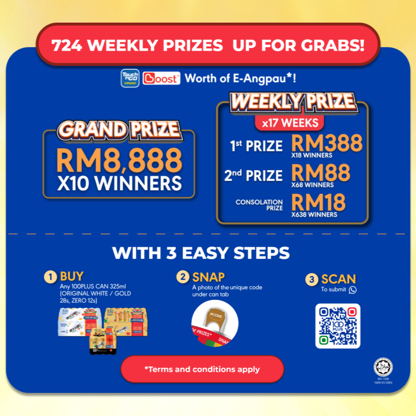 [𝐒𝐍𝐀𝐏&𝐖𝐈𝐍] F&N 100PLUS Original Gold 1 Carton (28+4 x 325ml) | 100PLUS Original GOLD (Energy ...