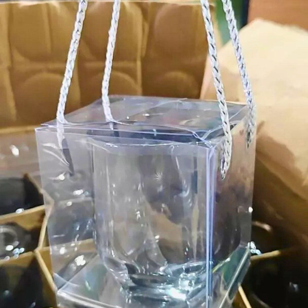 Glass Door gift With Pvc Box Gelas Kaca Goodies Cawan Kahwin Murah ...