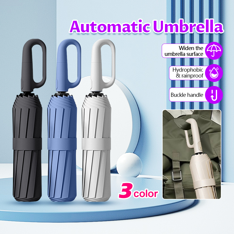 Large Umbrella Ring Buckle Automatic Umbrella/Sunscreen Sunshade ...