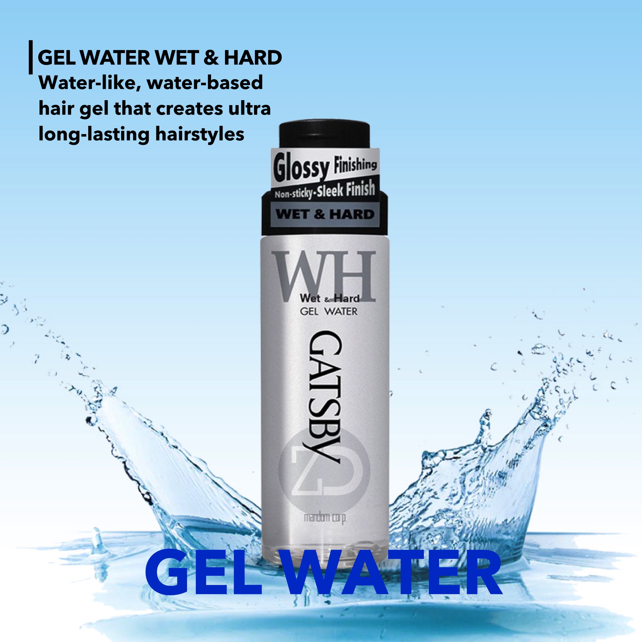 [BUNDLE OF 2] GATSBY GEL WATER WET & HARD 200ml x2 | Shopee Malaysia