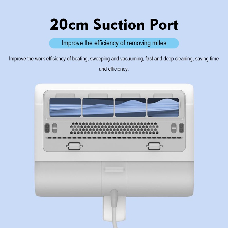 Xiaomi Mite Vacuum Cleaner Wired Handheld Dust Mite 12kPa Big Suction UV Light 99% Sterilization ...
