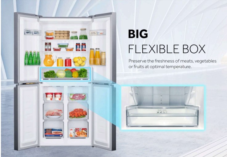 Haier 510L Twin Inverter Glass Door Multi Door Series Refridgerator HRF ...