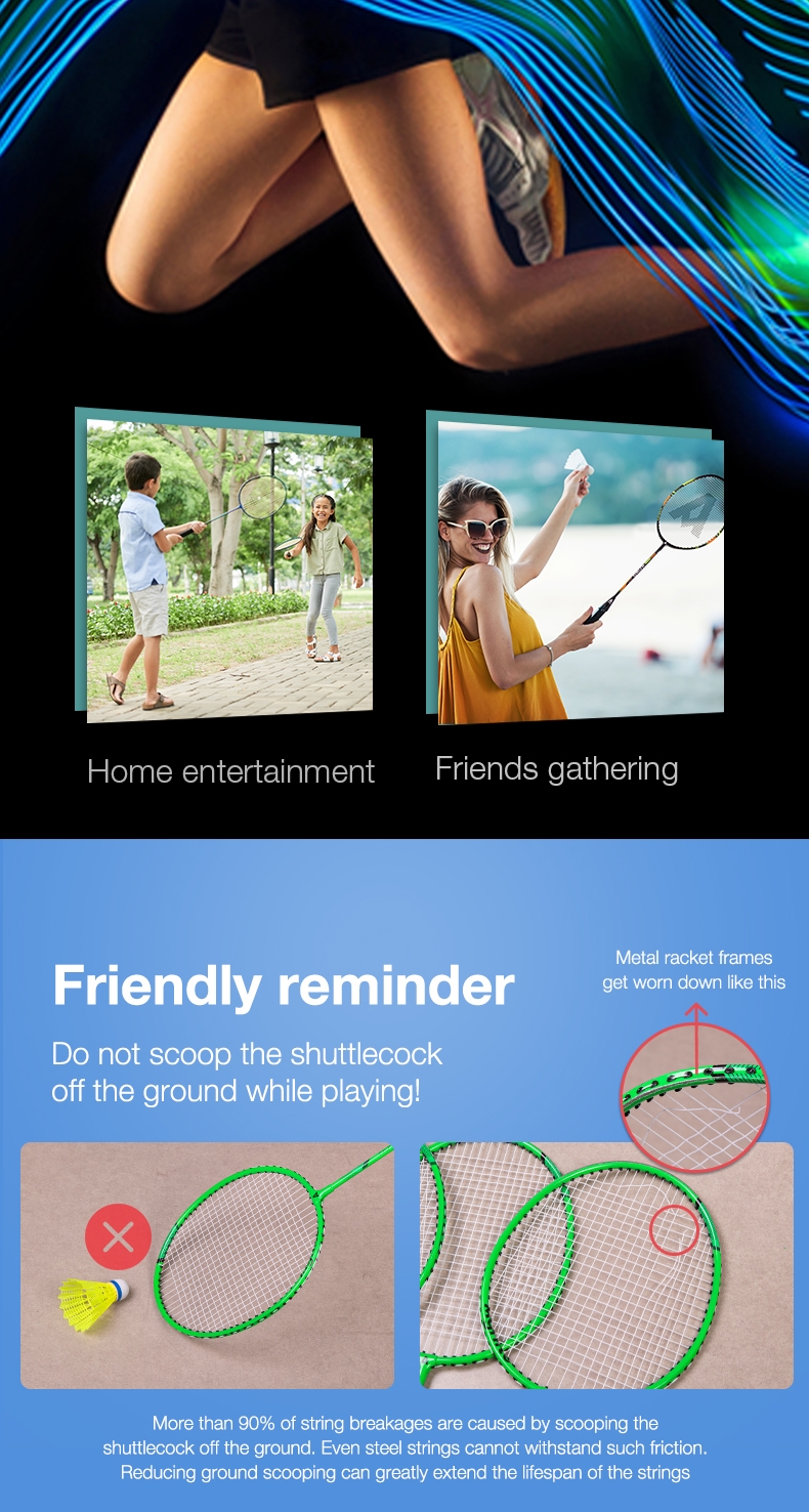 Agnite Raket bulu tangkis Badminton Racket Carbon Aluminum 2U Single | Lightweight Durable ...