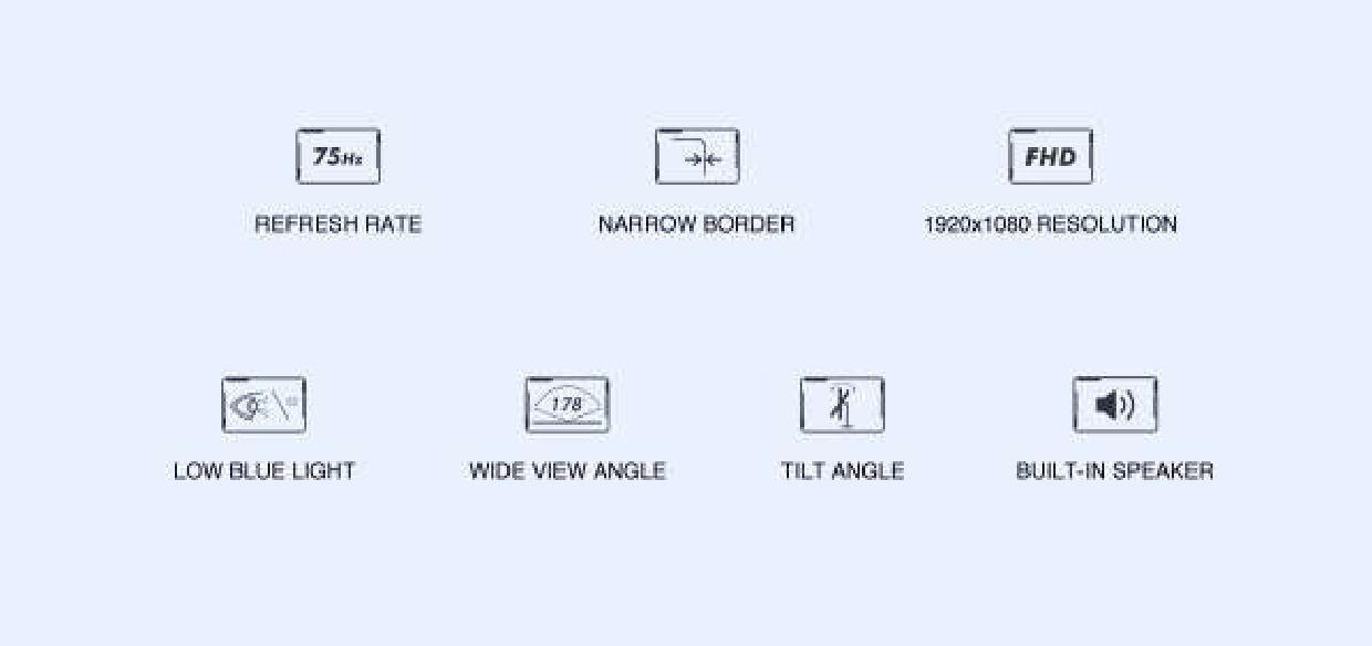 DAHUA Stock Clearance LM22-B200S LM24-B200S DH-LM27-B200A FHD Monitor ...