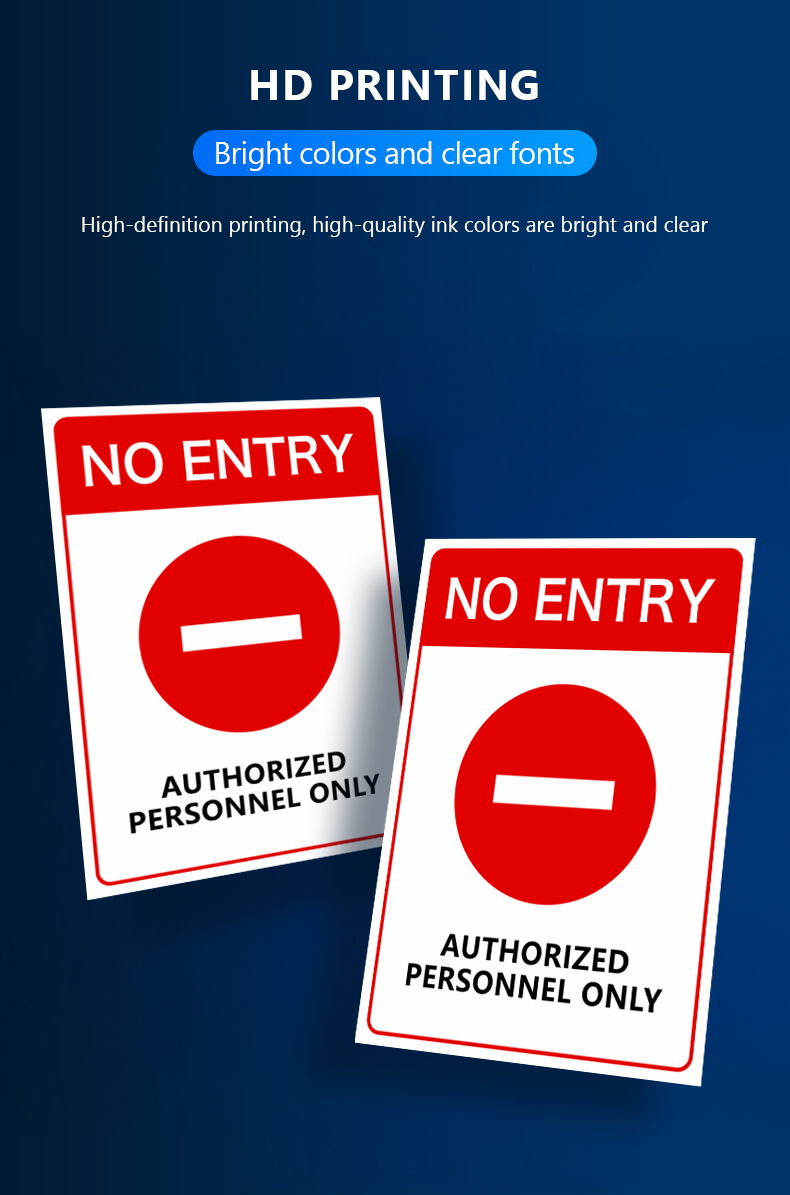 Waterproof Warning Sign Stickers Caution Danger Signage Safety Label ...