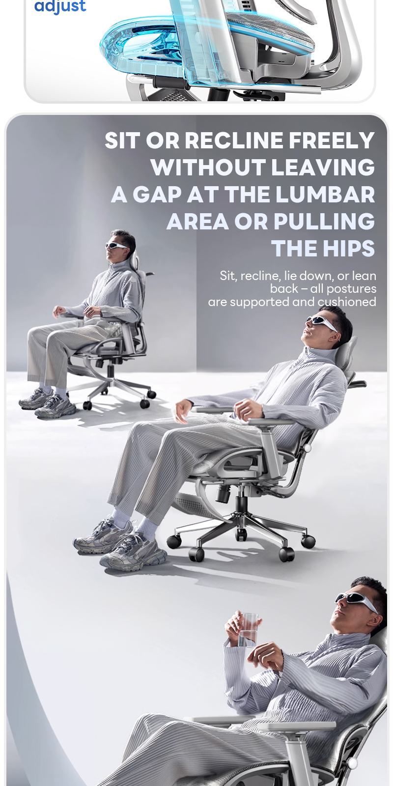 Xpanse LS900 Ergonomic Gaming Office Computer Chair With Adjustable ...