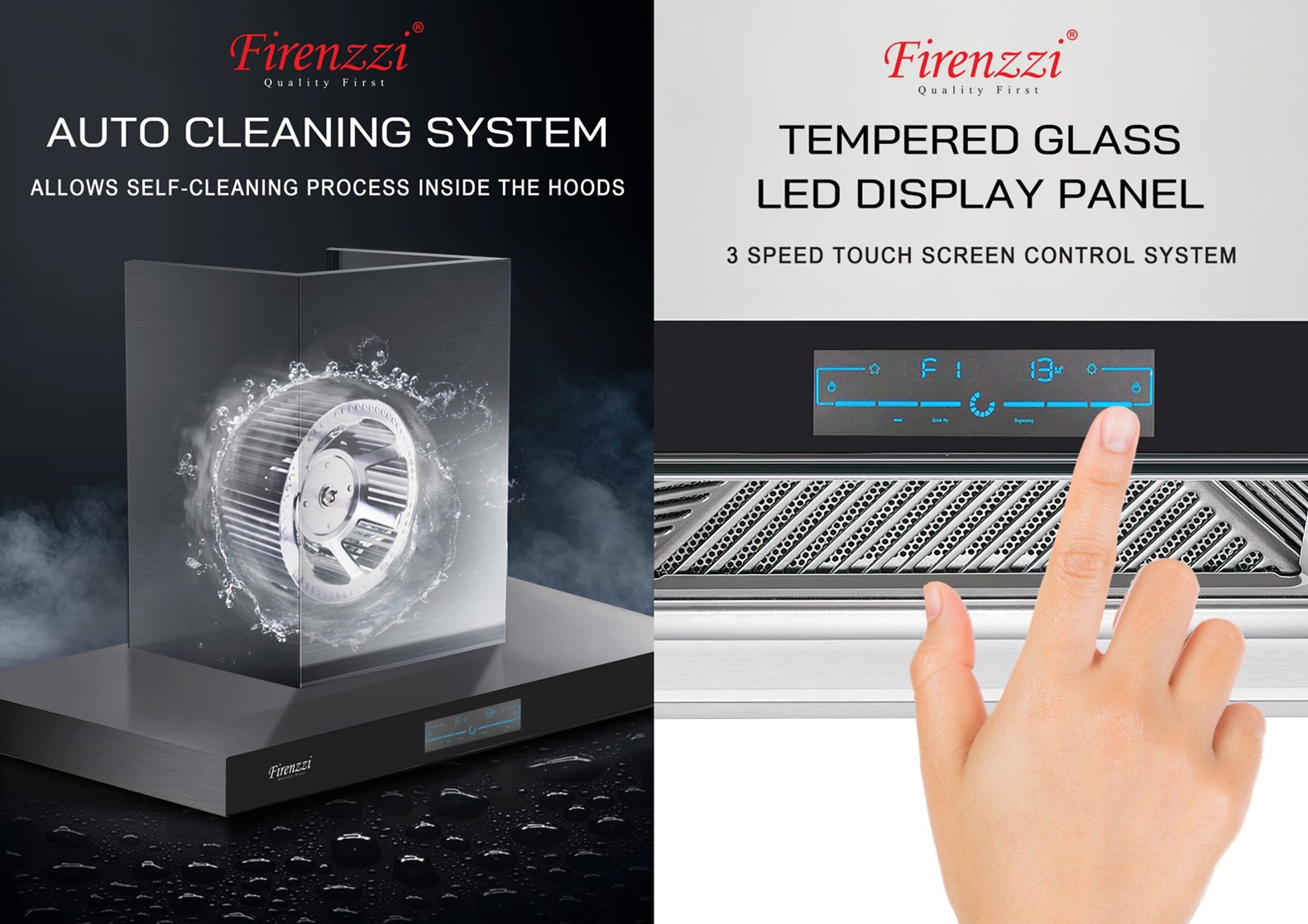 【FREE CAP + DUCTING】FIRENZZI FCH-9368 ACX Cooker Hood 1490 m³/hr (Auto ...