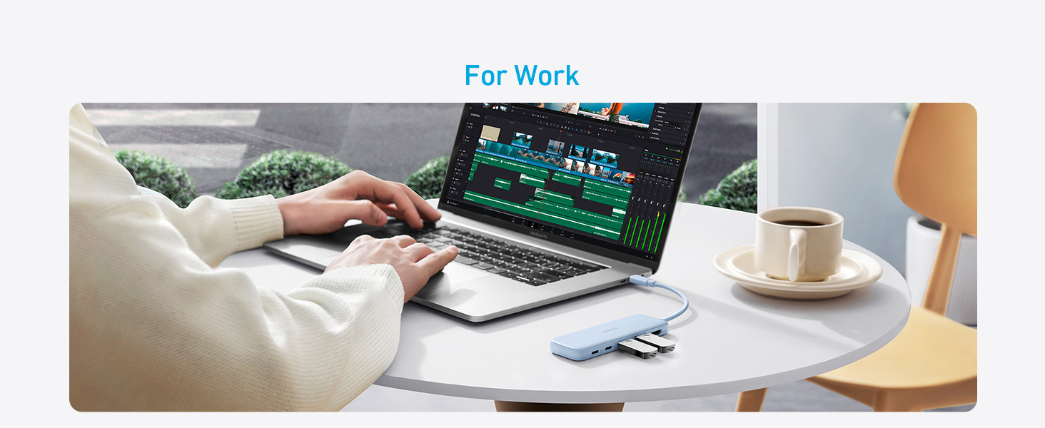 Anker 332 USB-C Hub 5 In 1 Adapter with Type C to HDMI/USB-C Port/2 USB ...