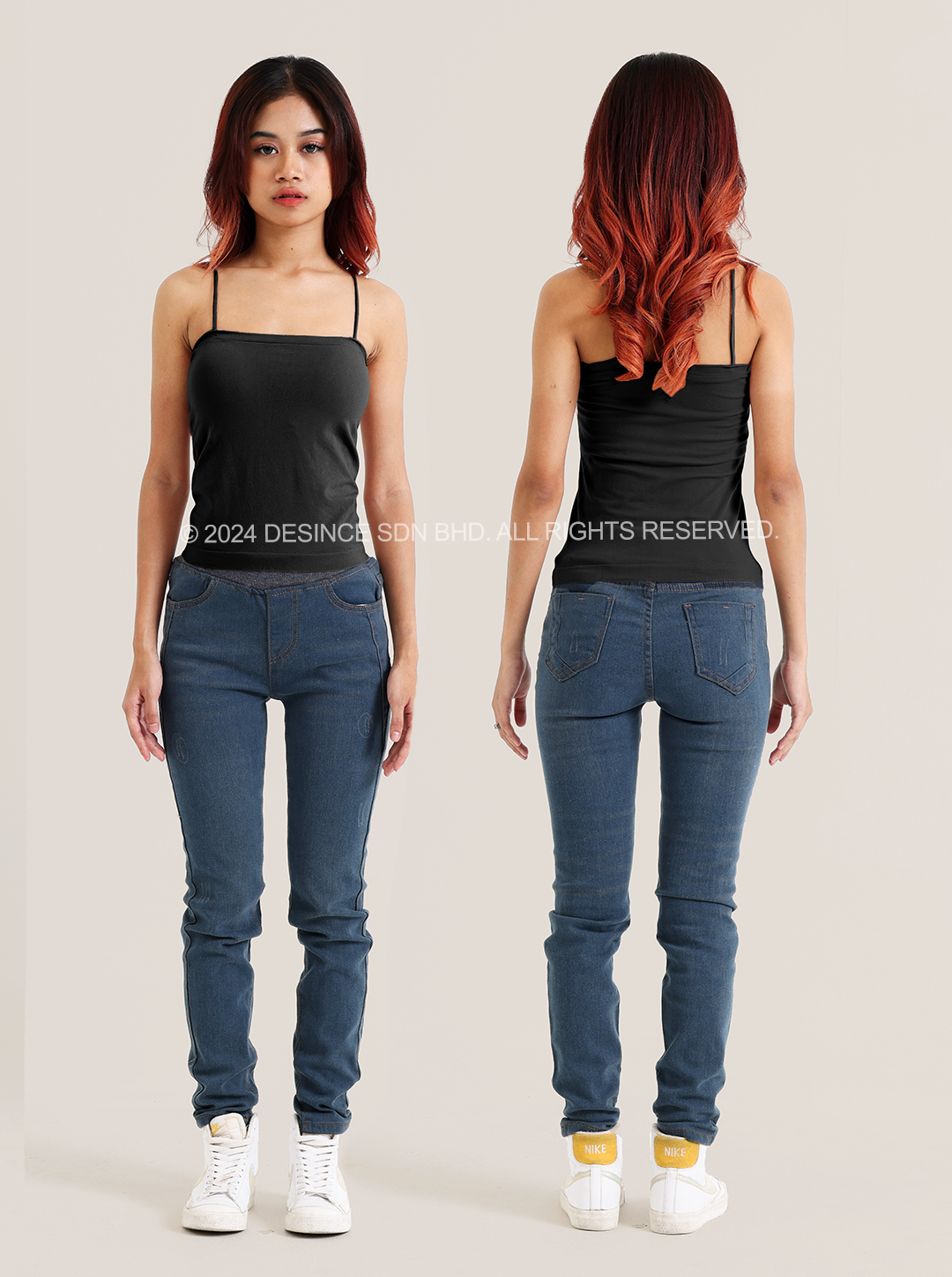🇲🇾 DESINCE Women Singlet Stretchable Camisole Woman Tank Top Thin Strap ...