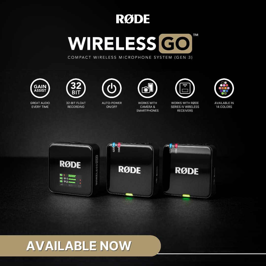 RODE Wireless GO (Gen 3) 2-Person Compact Digital Wireless Microphone ...