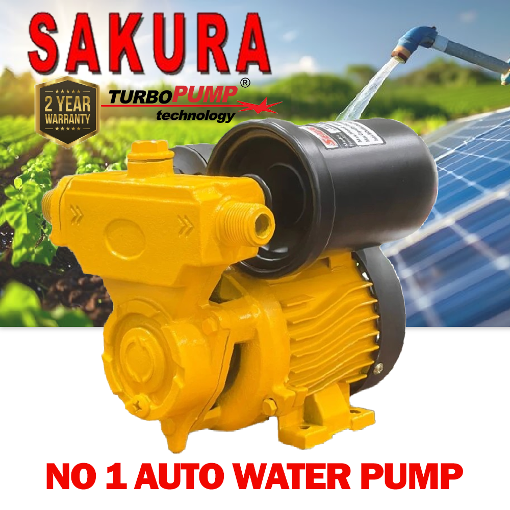 SAKURA/BRAVADO PumpPRO Automatic Self-Priming Water Pump 370W/0.5HP ...