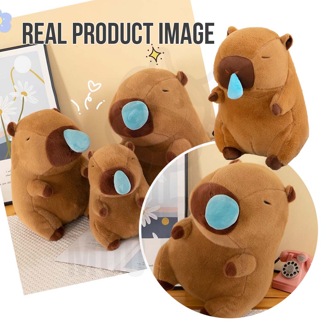 🐮Moo Baby Kapibala Patung Capibara Tedi Bear Capybara Soft Toy Capybara ...