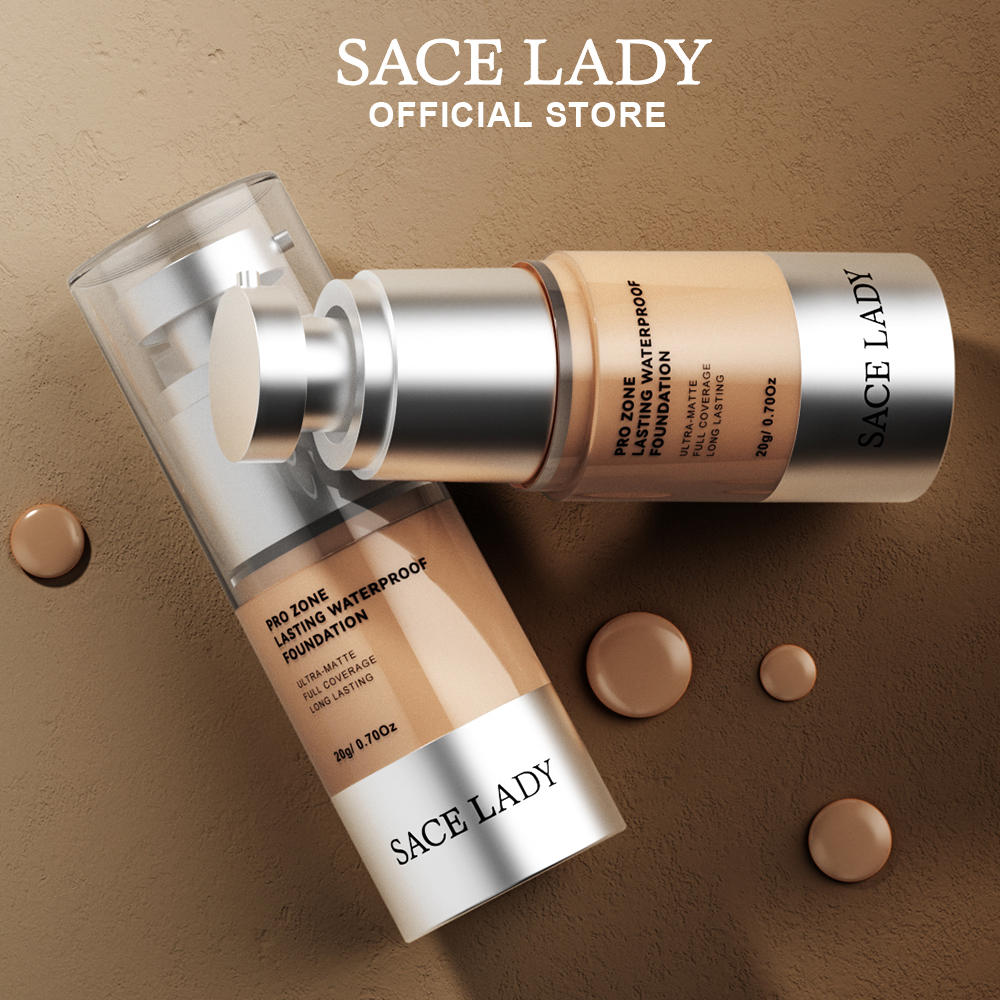 SACE LADY Foundation Lasting Waterproof 20g Ultra-Matte Full Coverage ...