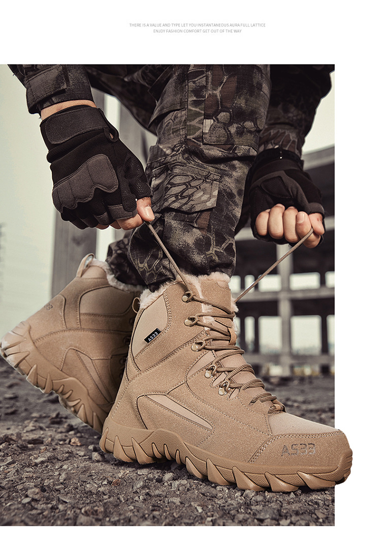 Winter Waterproof Snow Boots Men Winter Shoes Men 冬天鞋子 雪地靴 Anti Slip ...