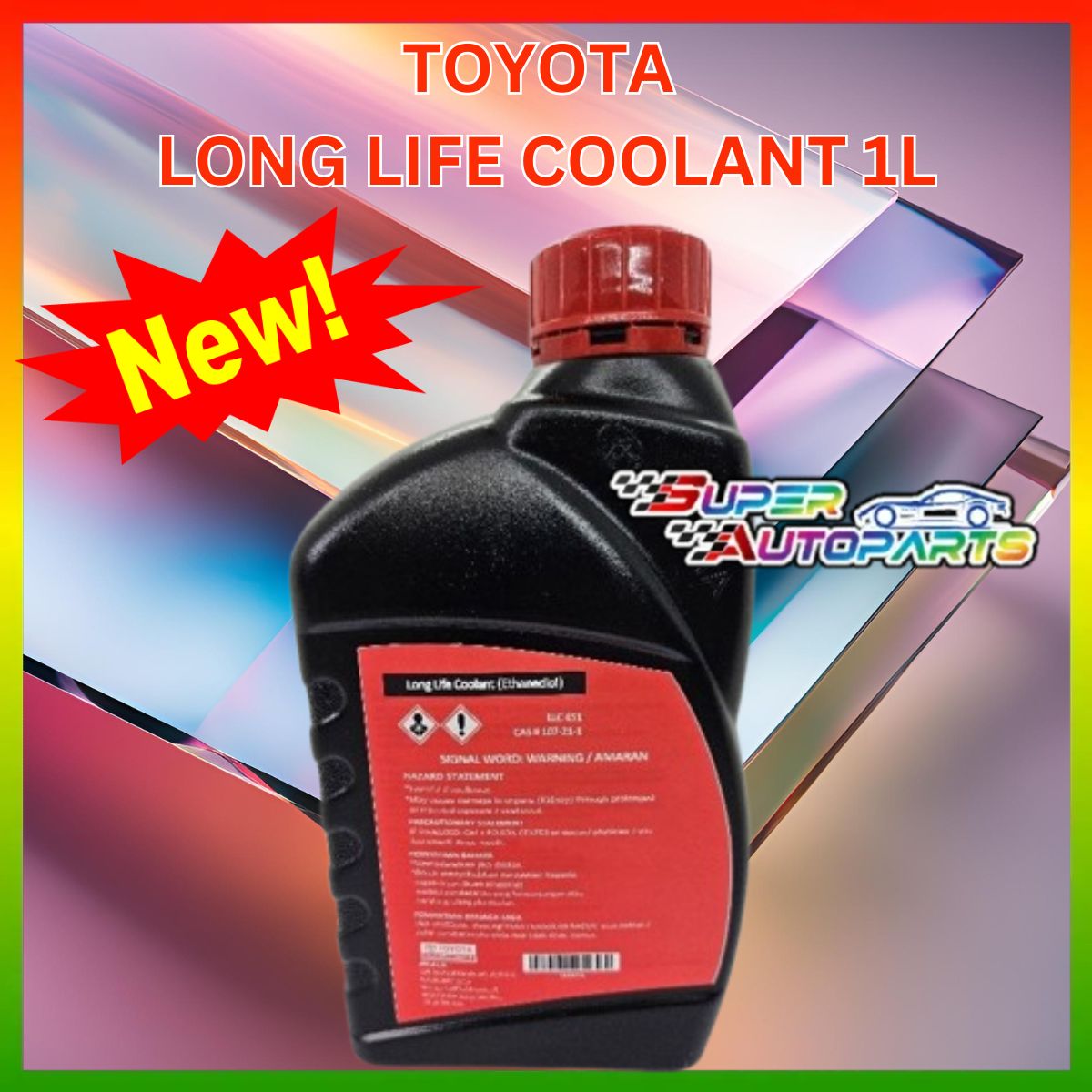 100% ORIGINAL TOYOTA Long Life Radiator Coolant 1L 088891L Made in ...