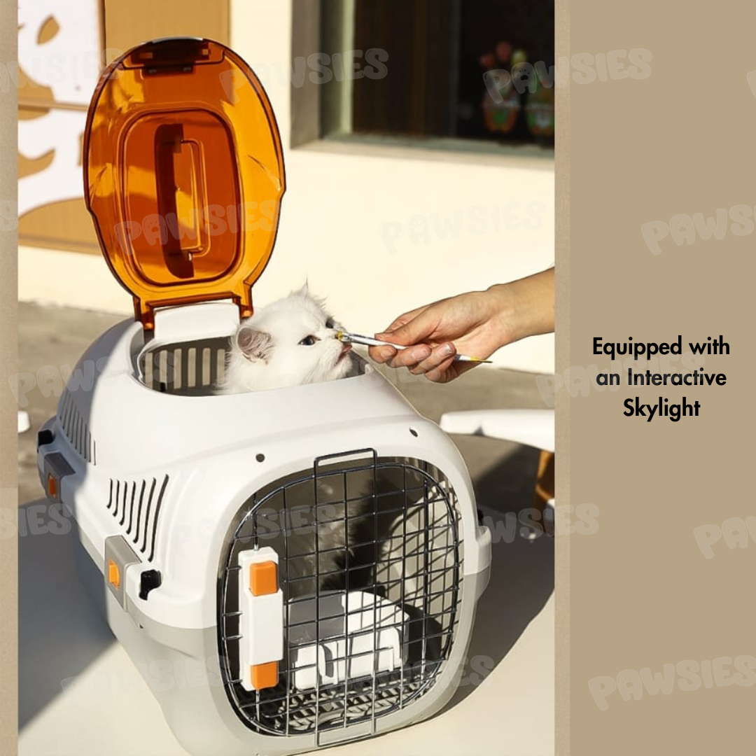 [24HR SHIP] CAT DOG AIR BOX PORTABLE CAGE Airline Standard Cat Dog Box ...