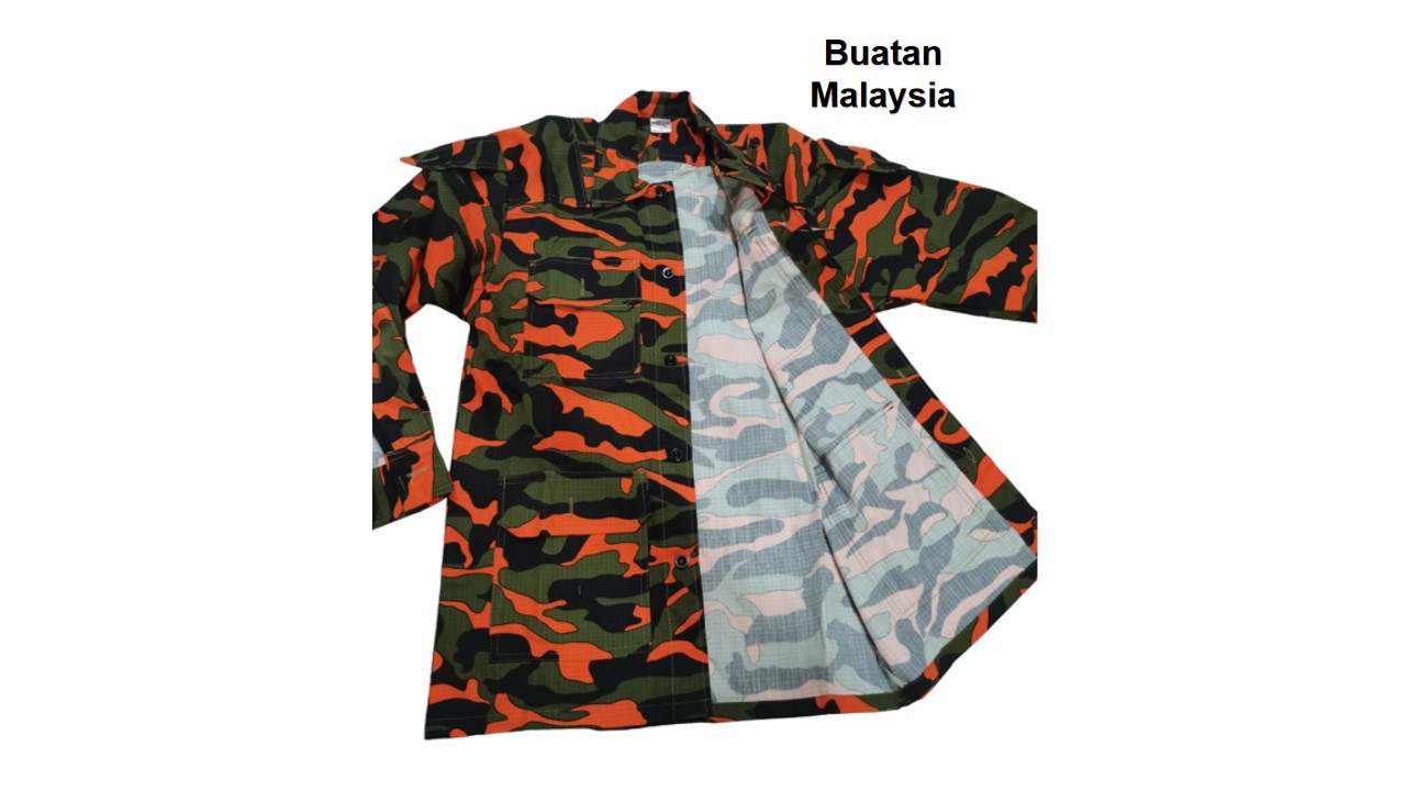 Baju Uniform Celoreng Kadet Bomba Sekolah Menengah (TR226) | Shopee ...