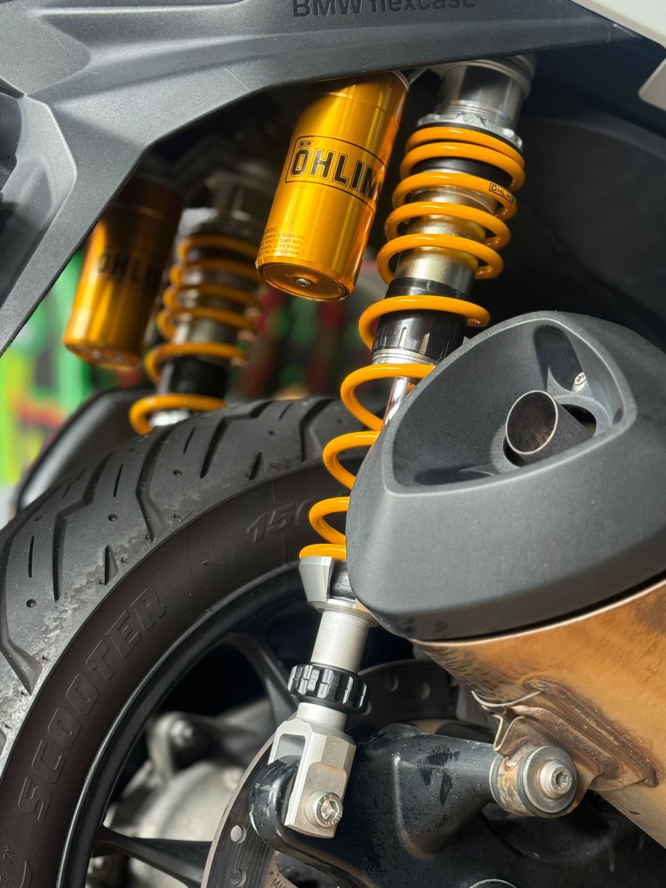 Original Rear Ohlins HO 018 HO018 Absorber Left Right Set Honda Forza 350 / BMW C400 GT Ready ...