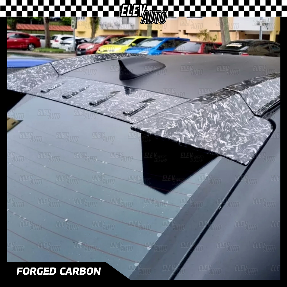 Perodua Bezza 2016 - 2025 Rear Top Roof Spoiler Carbon Matte Black ...