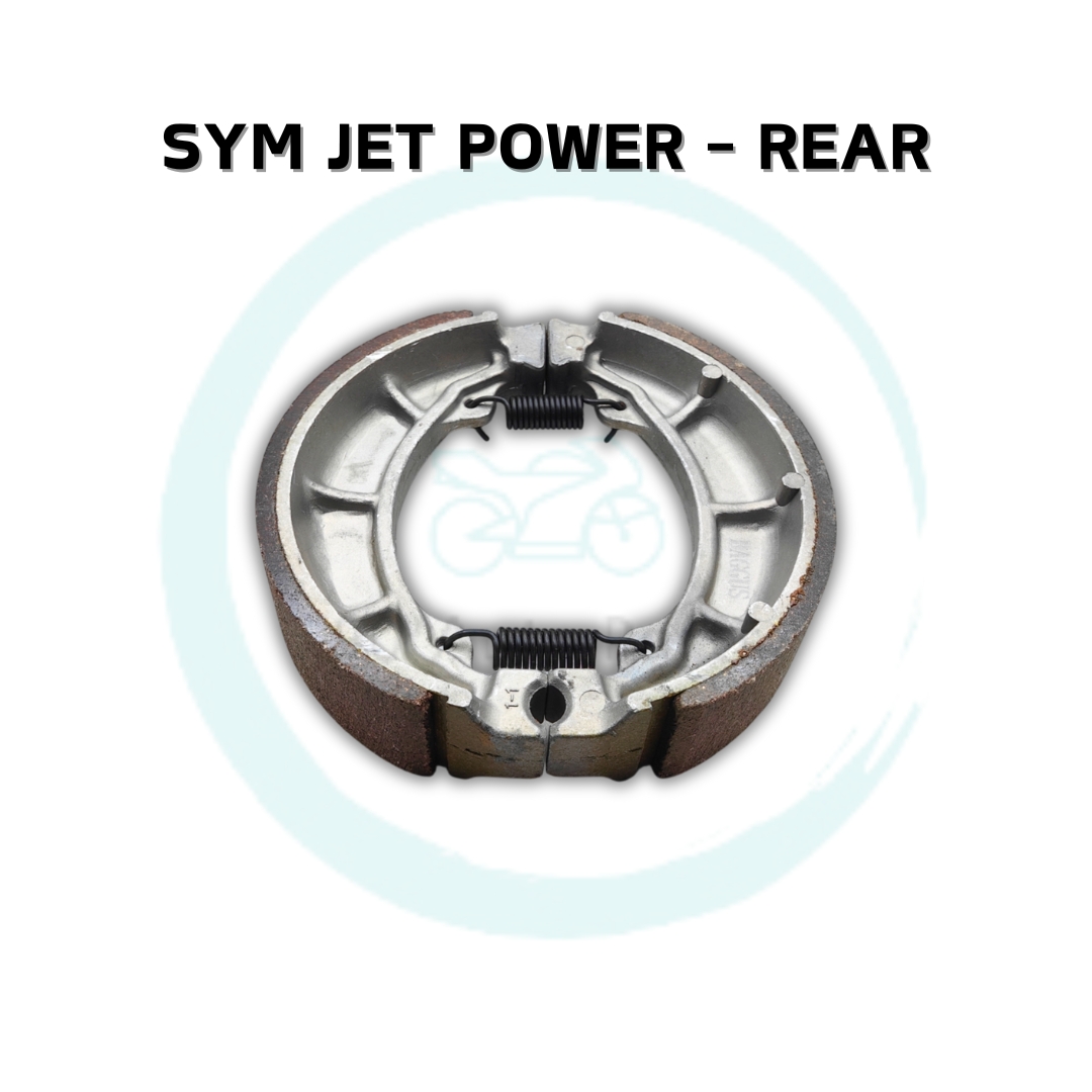 MOTORCYCLE SCOOTER MFORCE SYM JET POWER 125 DRUM BRAKE SHOE BREK ...